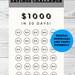 1,000 Money Saving Challenge | Save 1000 in 30 Days | Printable 1000 ...