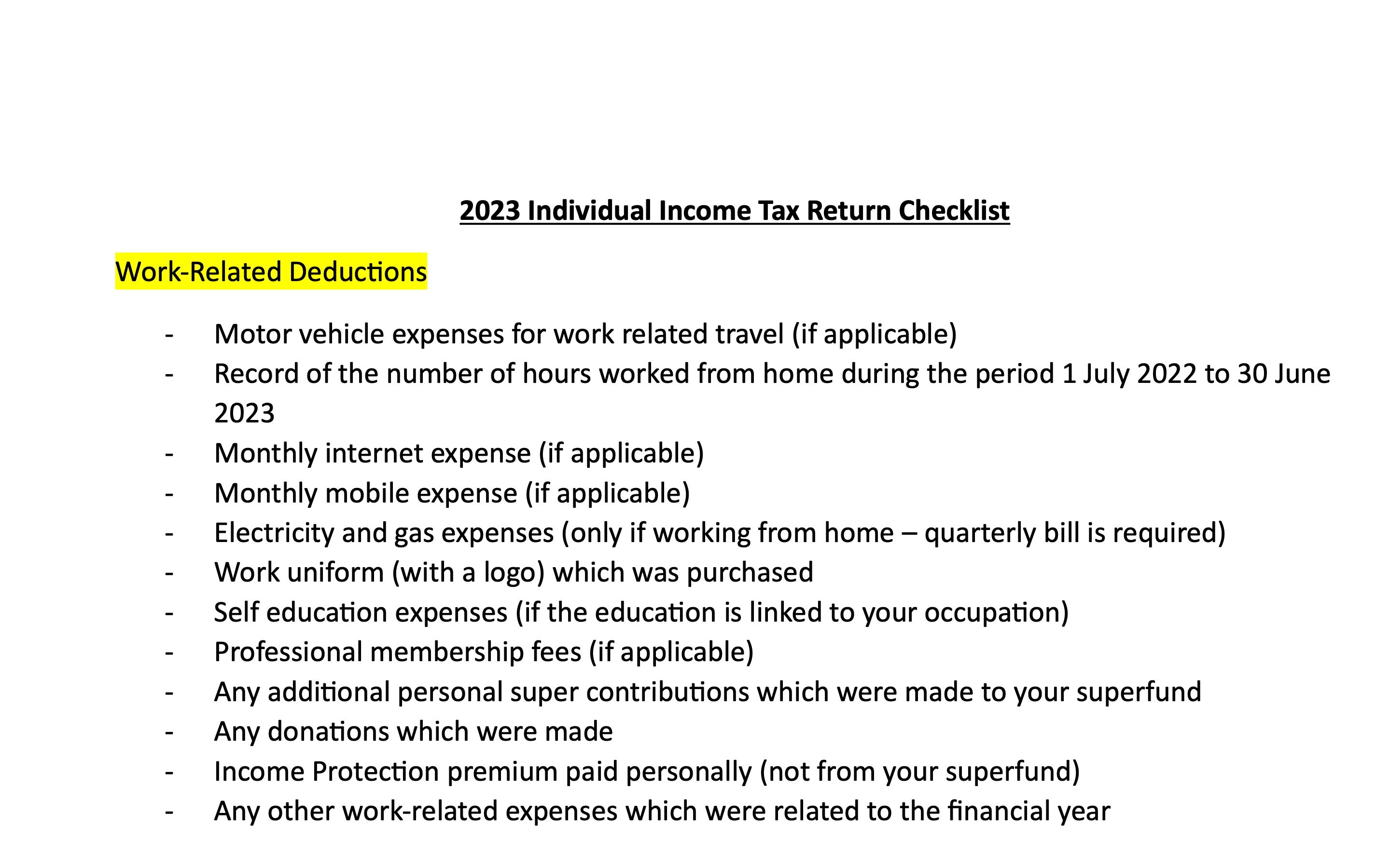 2024 Simplified Tax Deduction Tracker Tax Deduction Tracker With ...