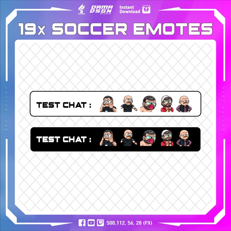 19x Soccer Referee Emotes: Twitch, Discord, Youtube, Facebook (PNG ...