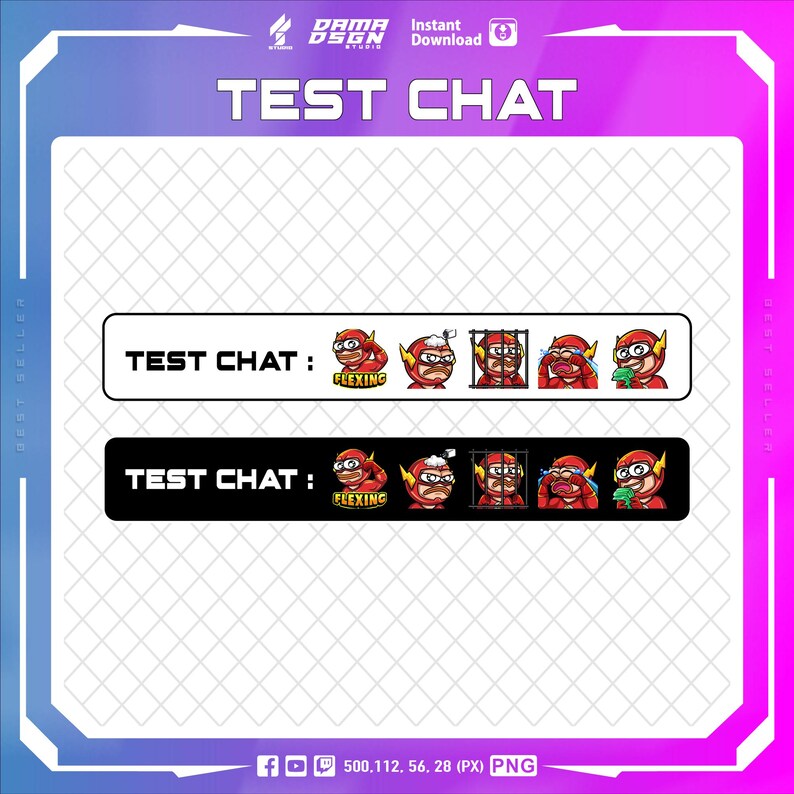 The Flash Pepe Emotes: Streamer Emotes for Twitch, Discord, Youtube - Etsy