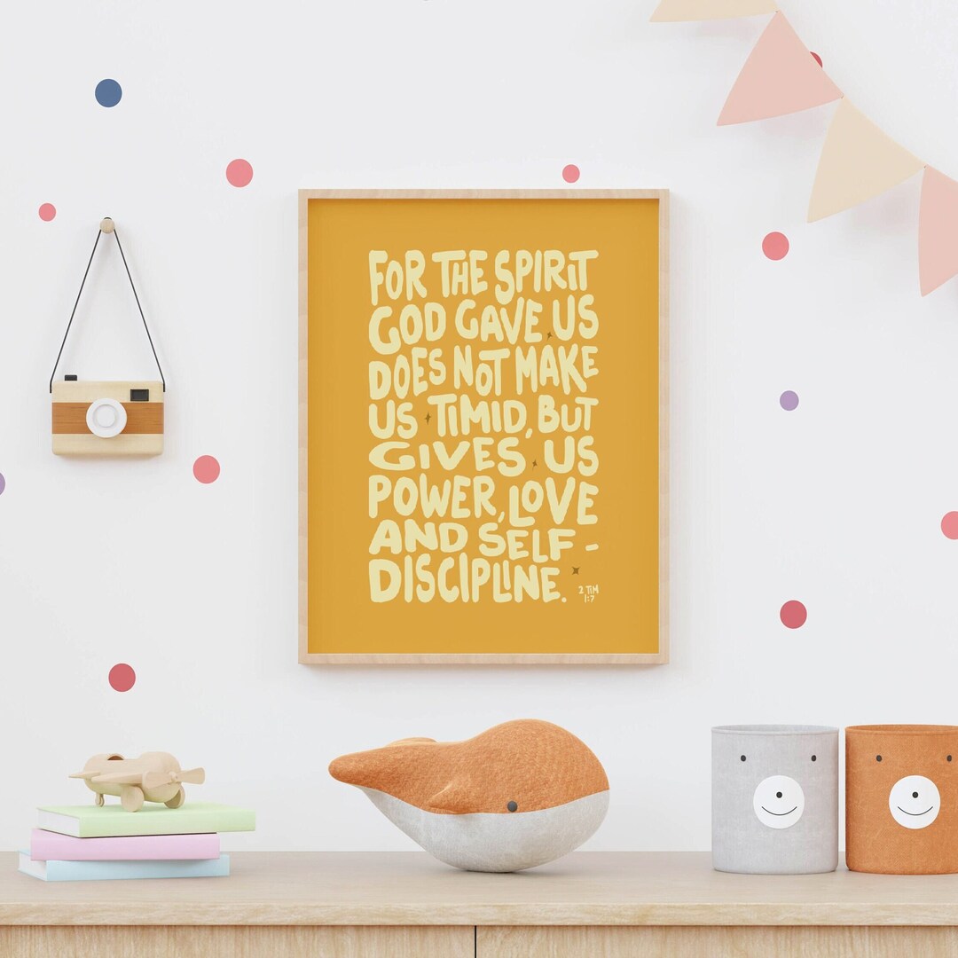 2 Timothy 1:7, Yellow, the Spirit God Gave Us Does Not Make Us Timid ...