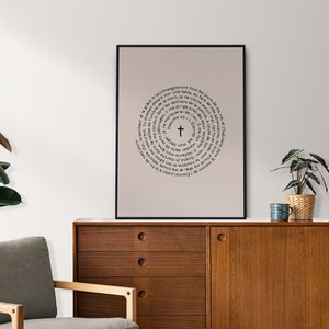 Psalm 23 in FRENCH, Bible Poster, Illustrated Bible Verses, Christian ...