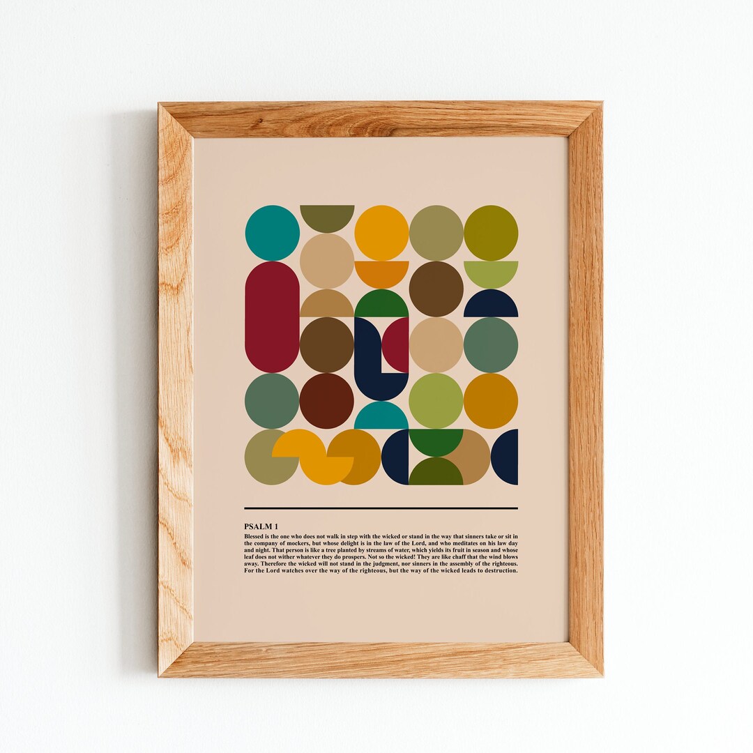 Psalm 1 Printable, Christian Gift, Bible Verse Wall Art, Like a Tree ...