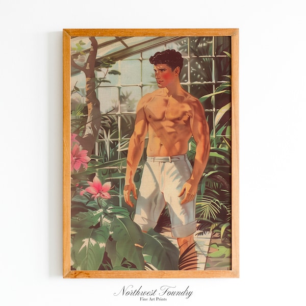 Gay Male Vintage Art Etsy