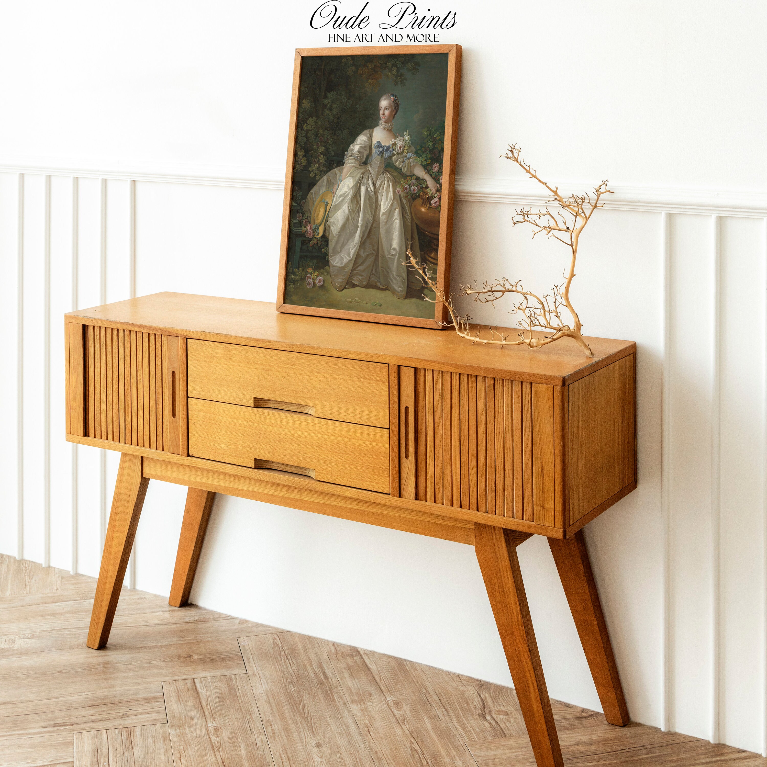 1700s French Portrait Victorian Lady | Vintage Rococo Painting Poster ...