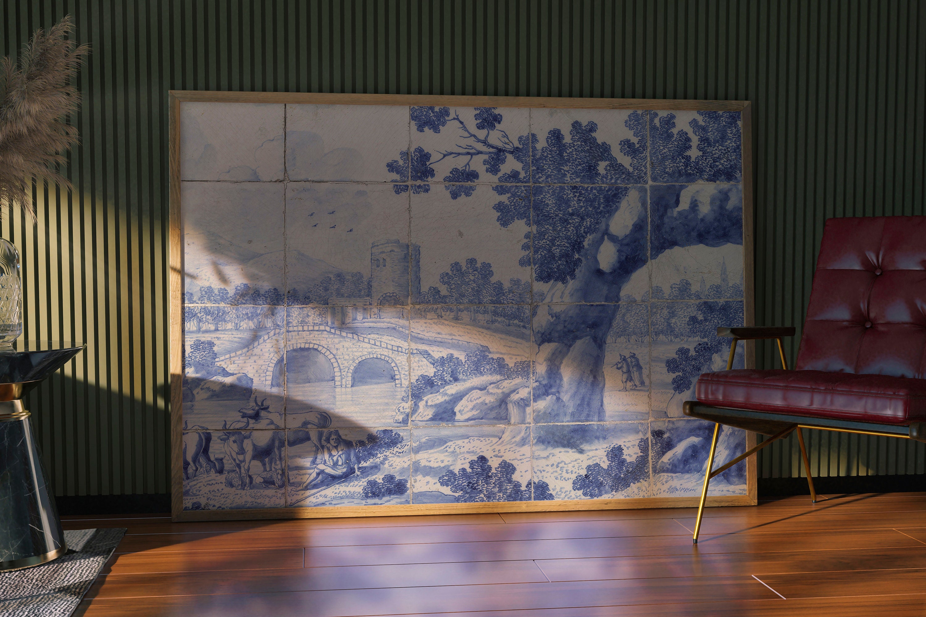 Delft Blue Tile Dutch Landscape From the 18th Century – Antique Dutch ...