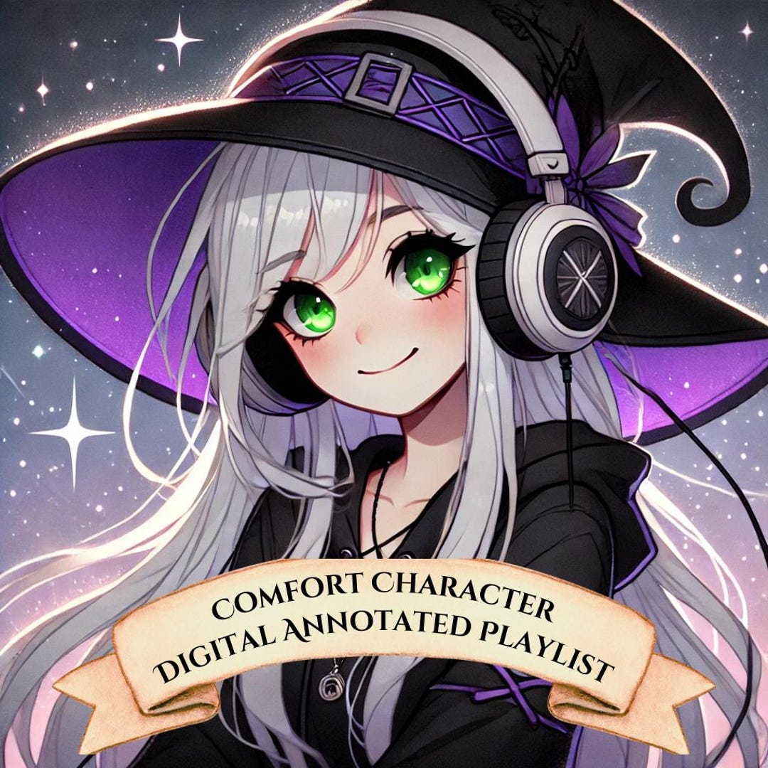 Digital Annotated Playlist for Your Comfort Character - Etsy