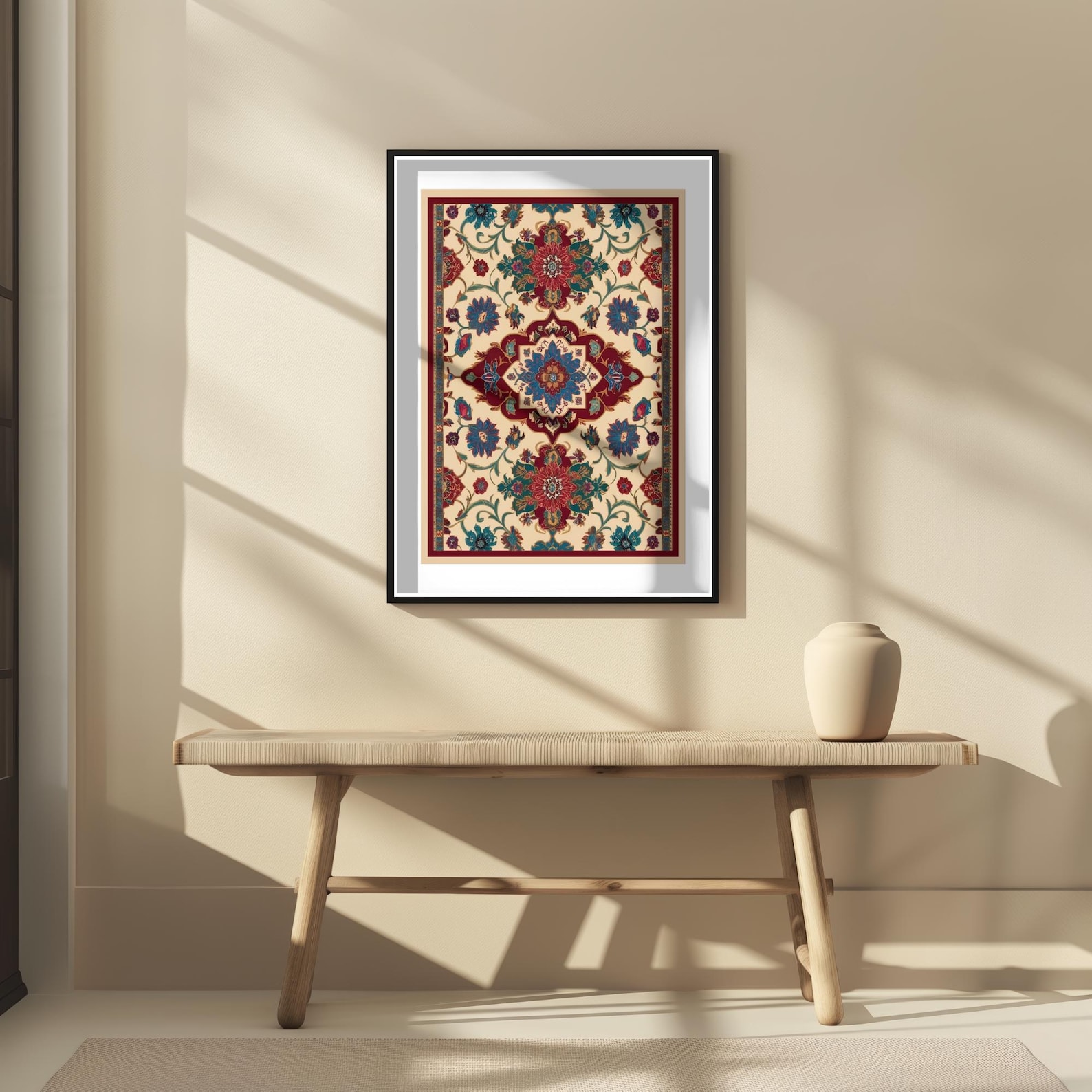 Traditional Turkish Ottoman Kilim Wall Art | Digital Download | Boho ...