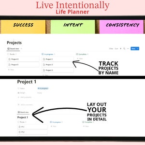 Notion Template | Intentionally Powerful | Life Planner | Organize Your ...