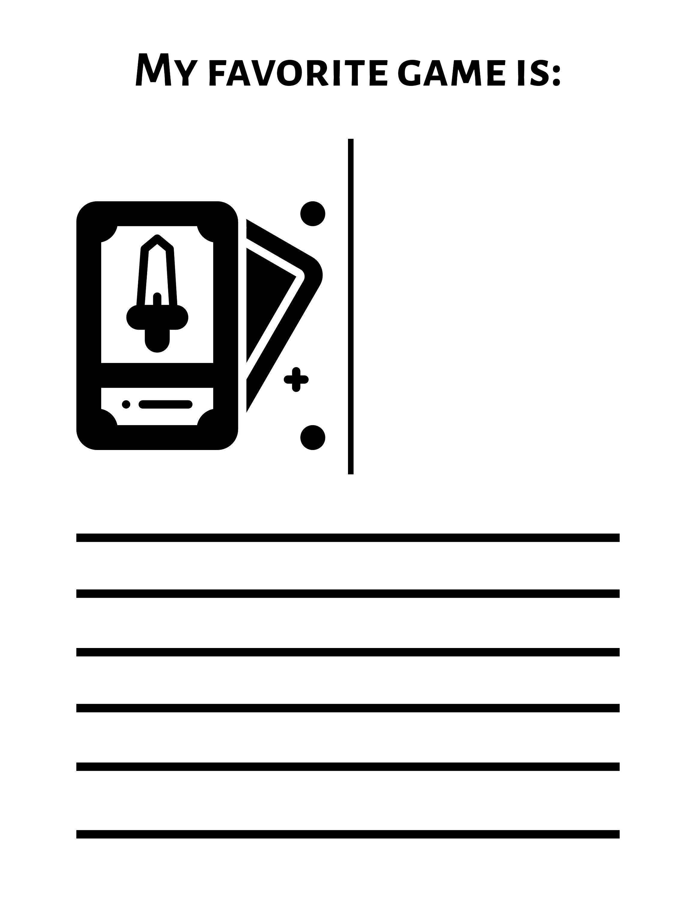 All About Me: My 10 Favorite Things 10 Page Printable Activity Book for ...