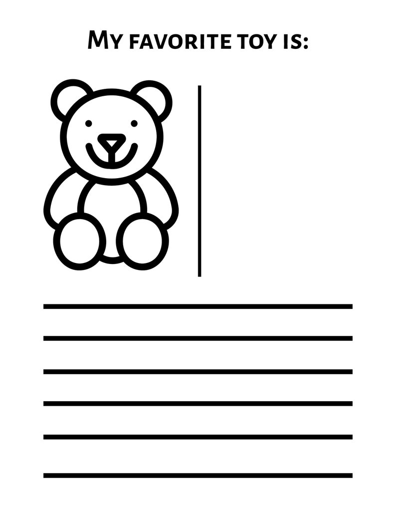 All About Me: My 10 Favorite Things 10 Page Printable Activity Book for ...