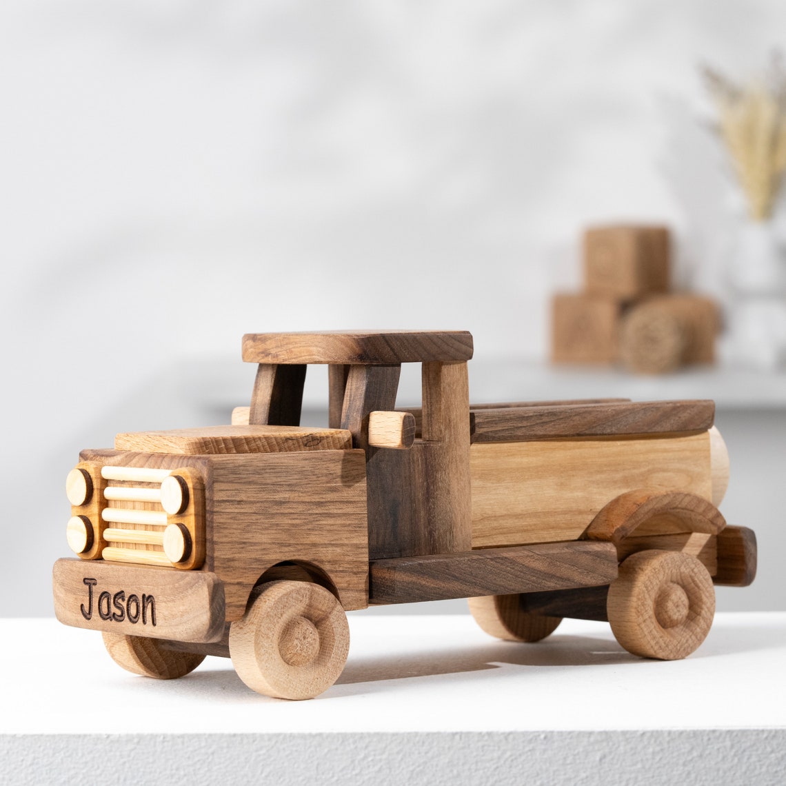 Wooden Toy Pickup Truck / Heirloom Quality / Handmade and Safe ...