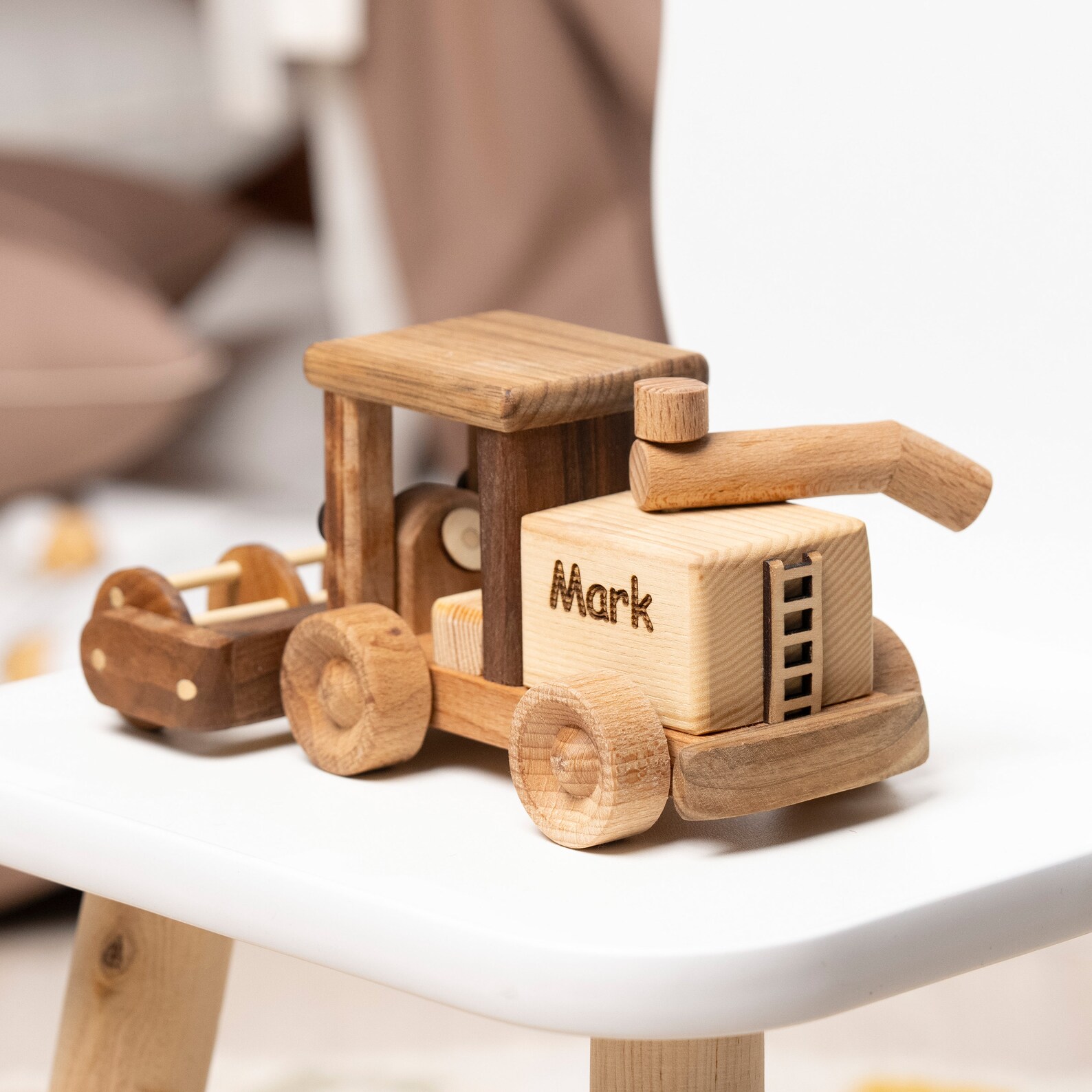 Wooden Combine Harvester, Wooden Farm Toys / PERSONALIZED - Etsy