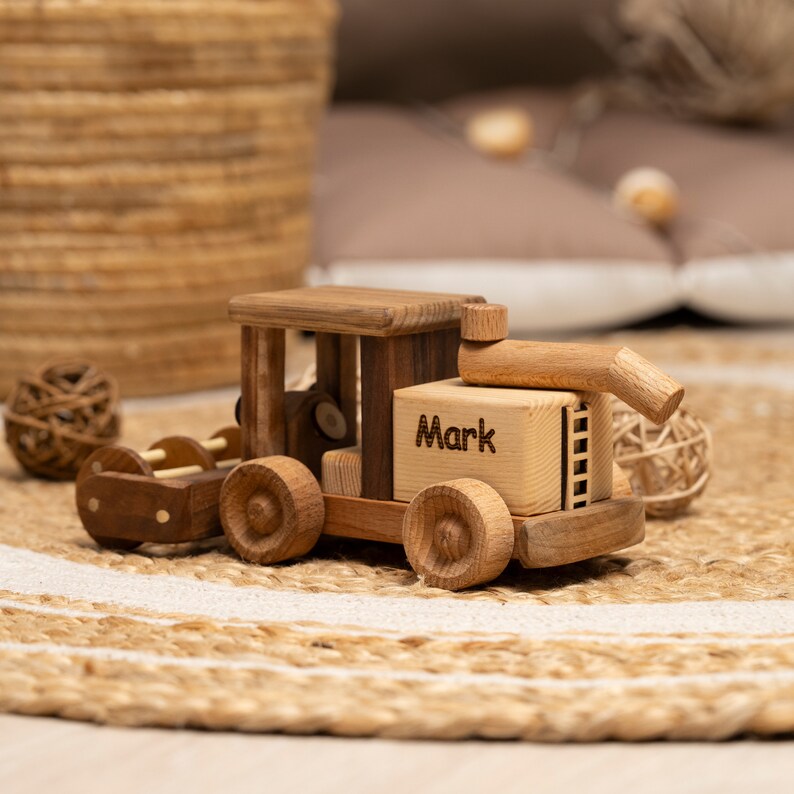 Wooden Combine Harvester, Wooden Farm Toys / PERSONALIZED - Etsy
