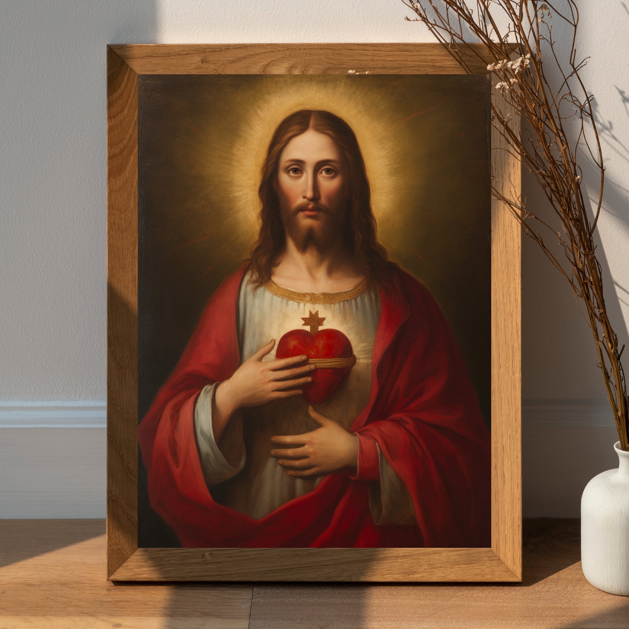 Sacred Heart of Jesus, Traditional Catholic Art, Renaissance Art ...