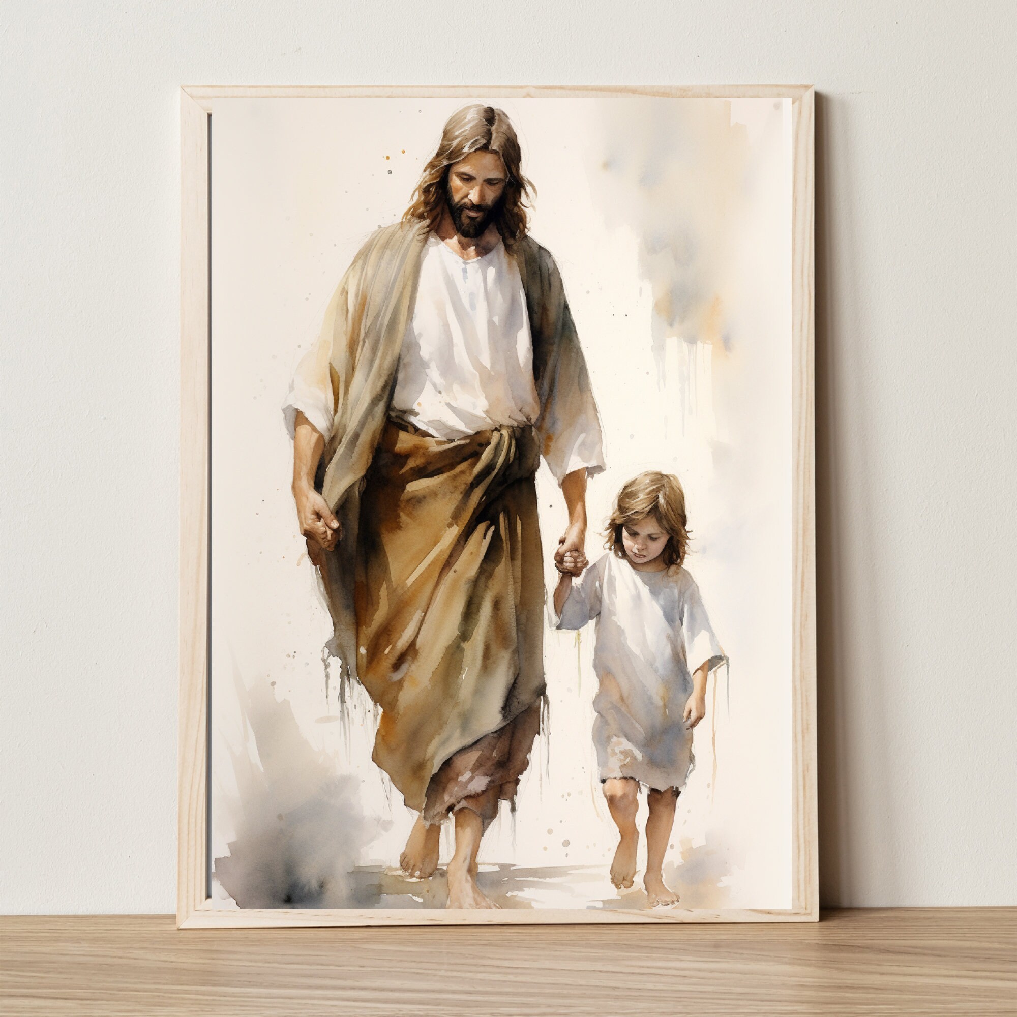 Jesus, Savior, Pilot Me Digital Download Jesus Christ Walking With Girl ...