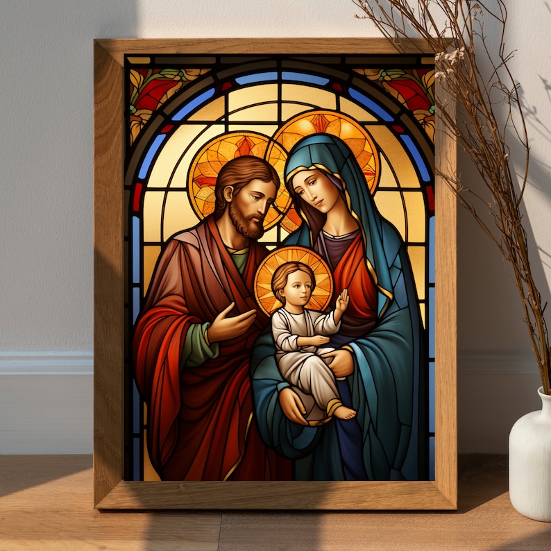 Traditional Catholic Art, Holy Family, Renaissance Art Print, Holy ...
