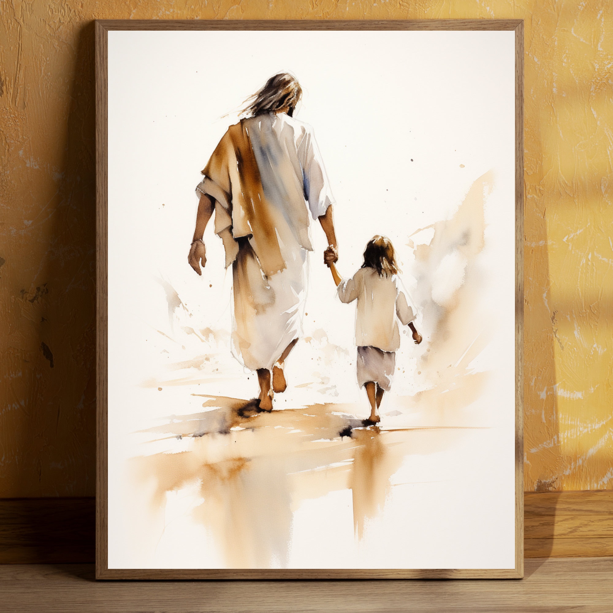 Christ With Child, Jesus Portrait, Jesus Painting, Jesus Print, Jesus ...