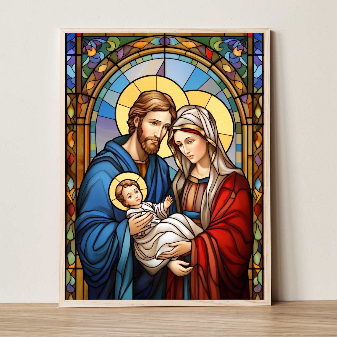 Traditional Catholic Art, Holy Family, Renaissance Art Print, Holy ...
