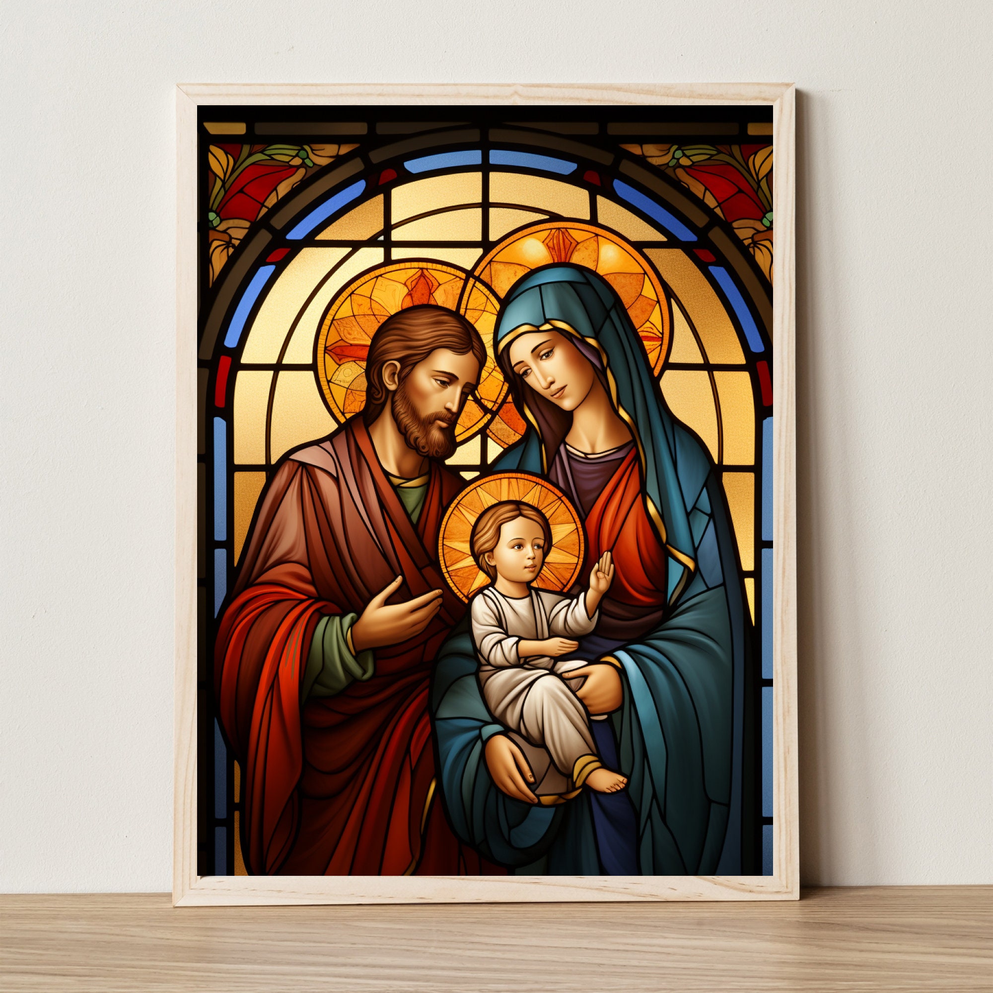 Traditional Catholic Art, Holy Family, Renaissance Art Print, Holy ...