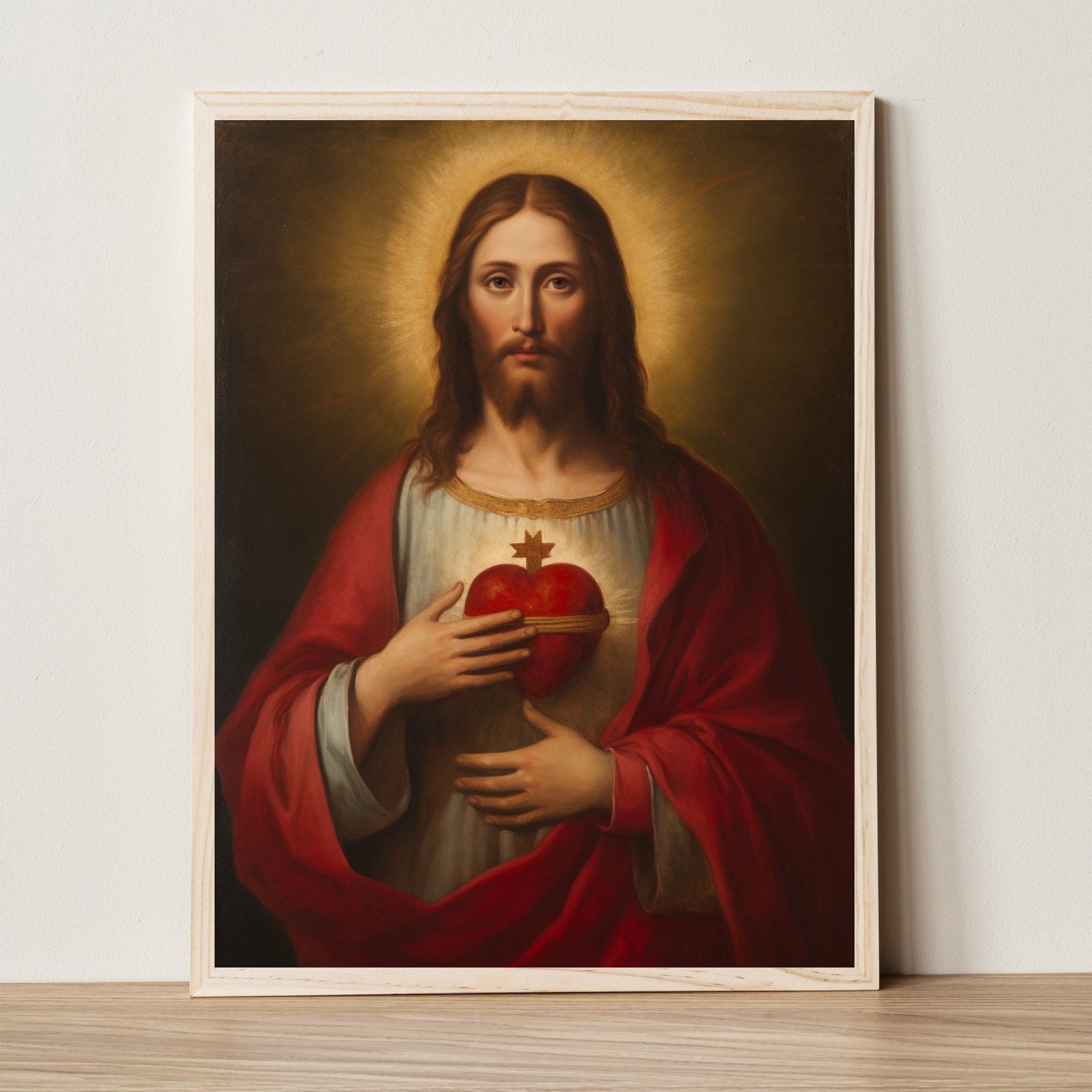 Sacred Heart of Jesus, Traditional Catholic Art, Renaissance Art ...