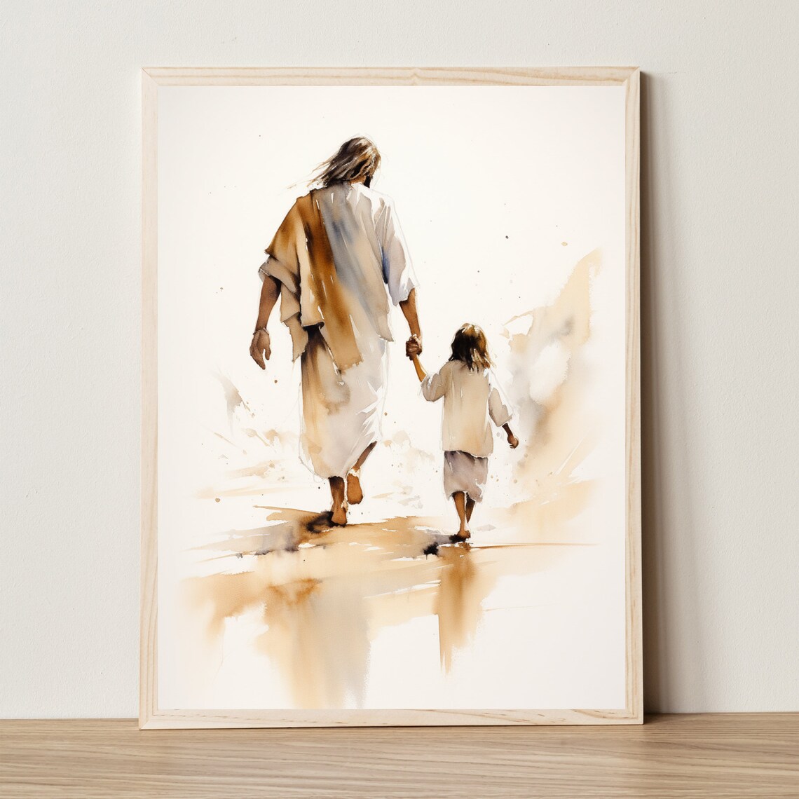 Christ With Child, Jesus Portrait, Jesus Painting, Jesus Print, Jesus ...