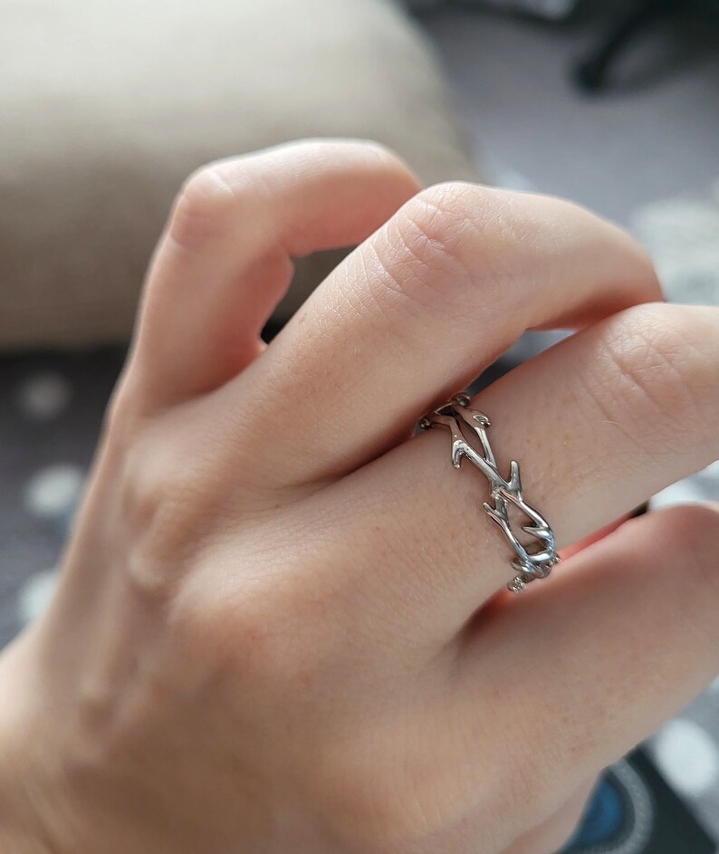 Y2K Inspired Silver Rings Vintage, Gothic, Unisex, Adjustable, Retro ...