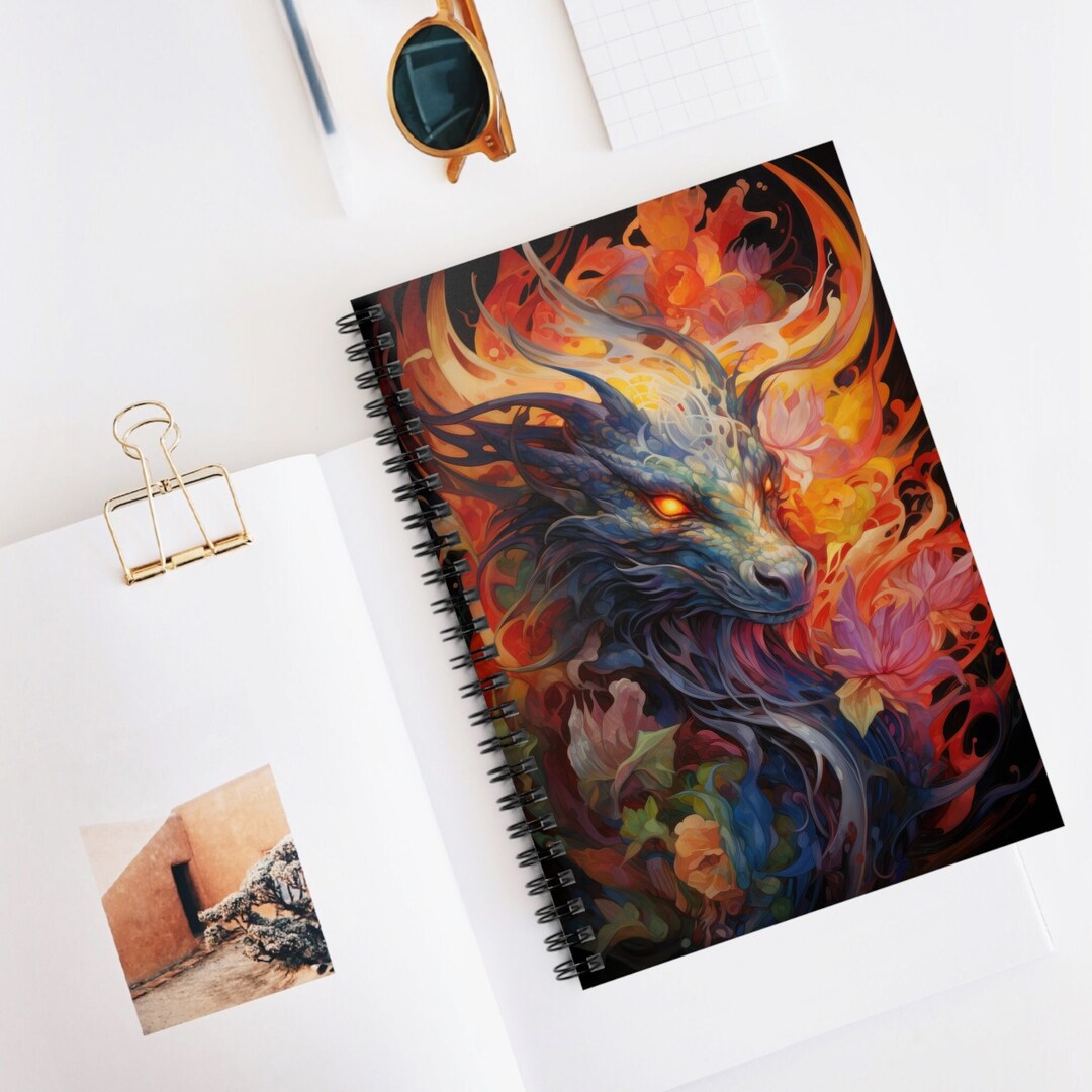 Dragon Notebook, Dragon Journal, Fantasy Notebook, Dragon Game Notebook ...