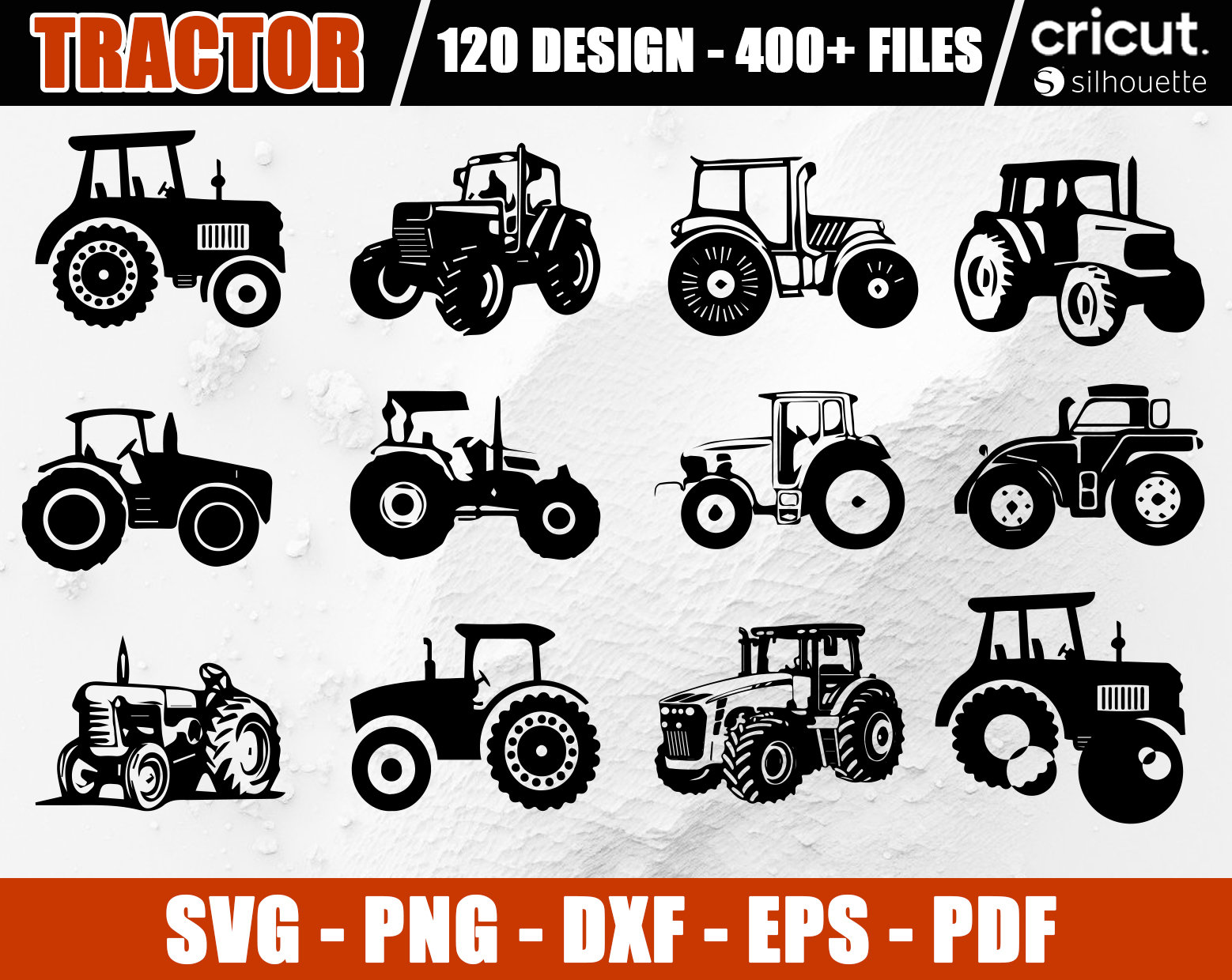 Mega Tractor Svg Bundle, Farm Tractor Svg, Tractor Png, Tractors Svg ...