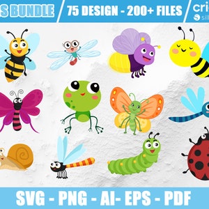 Bugs Svg Bundle, Bugs Clipart, Svg for Cricut, Insects Clipart, Bug ...
