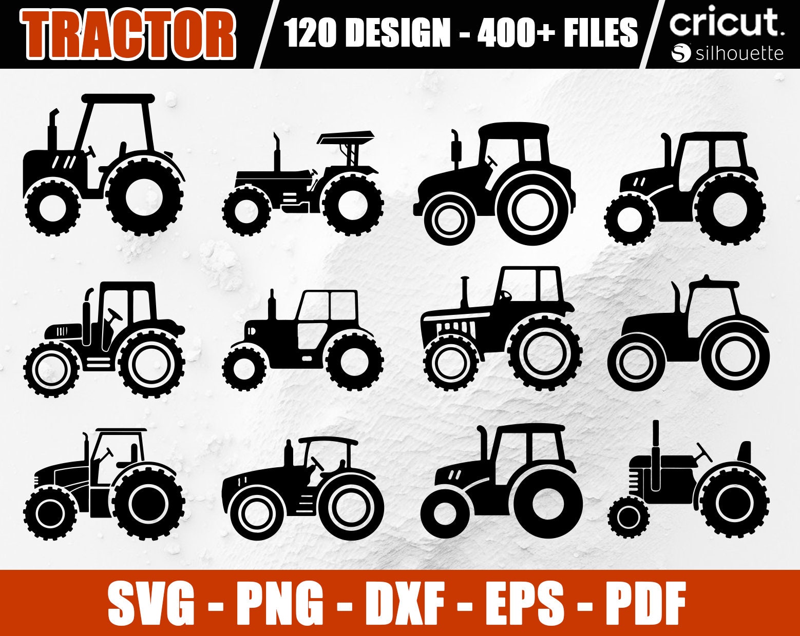 Mega Tractor Svg Bundle, Farm Tractor Svg, Tractor Png, Tractors Svg ...