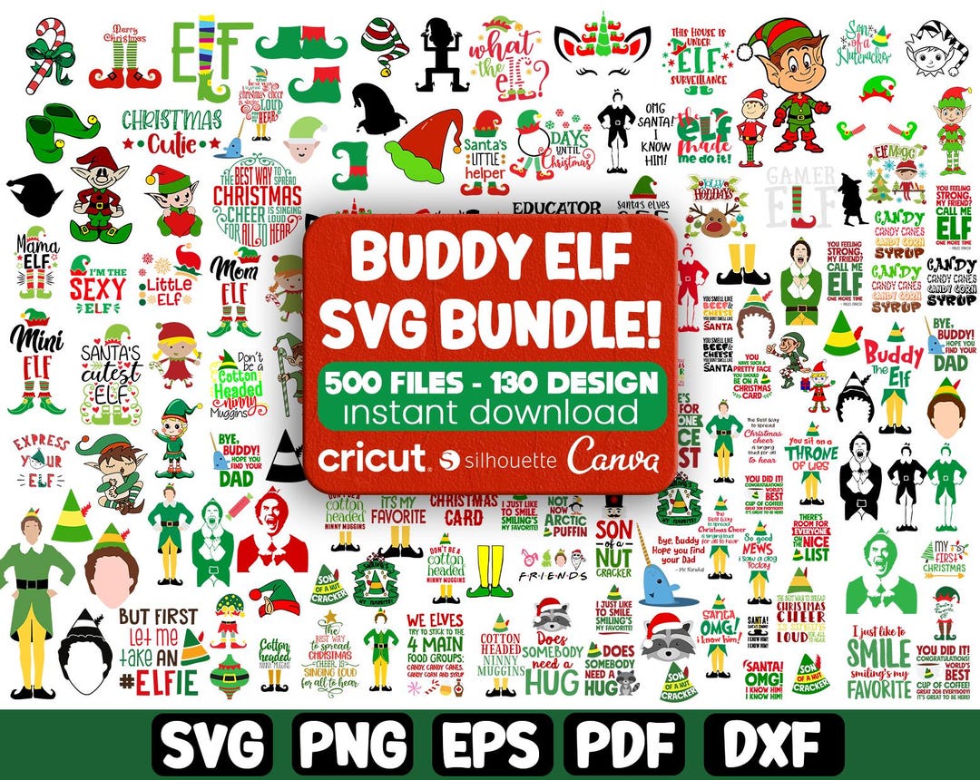 Buddy the Elf Svg, Elf Christmas SVG, Clipart, Elf Svg, Elf the Movie ...