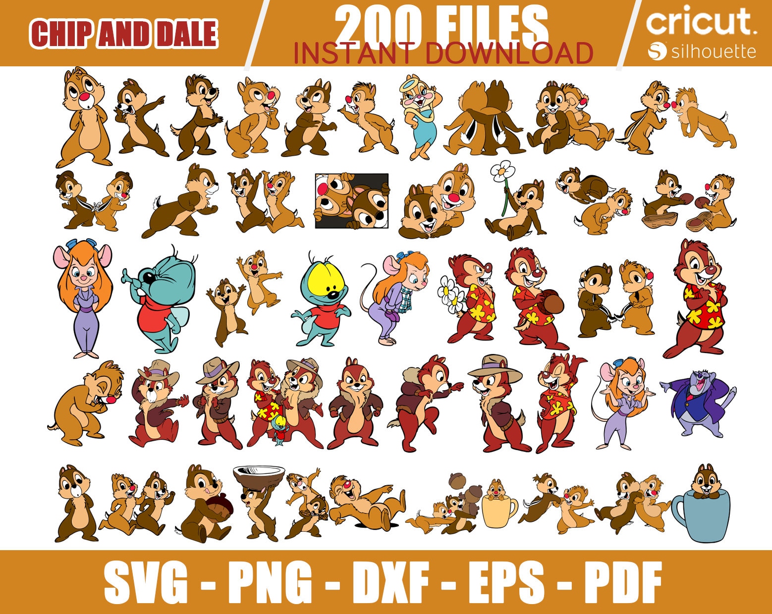 Chip and Dale Svg, Alvin and the Chipmunks Svg, Svg for Cricut, Chip ...