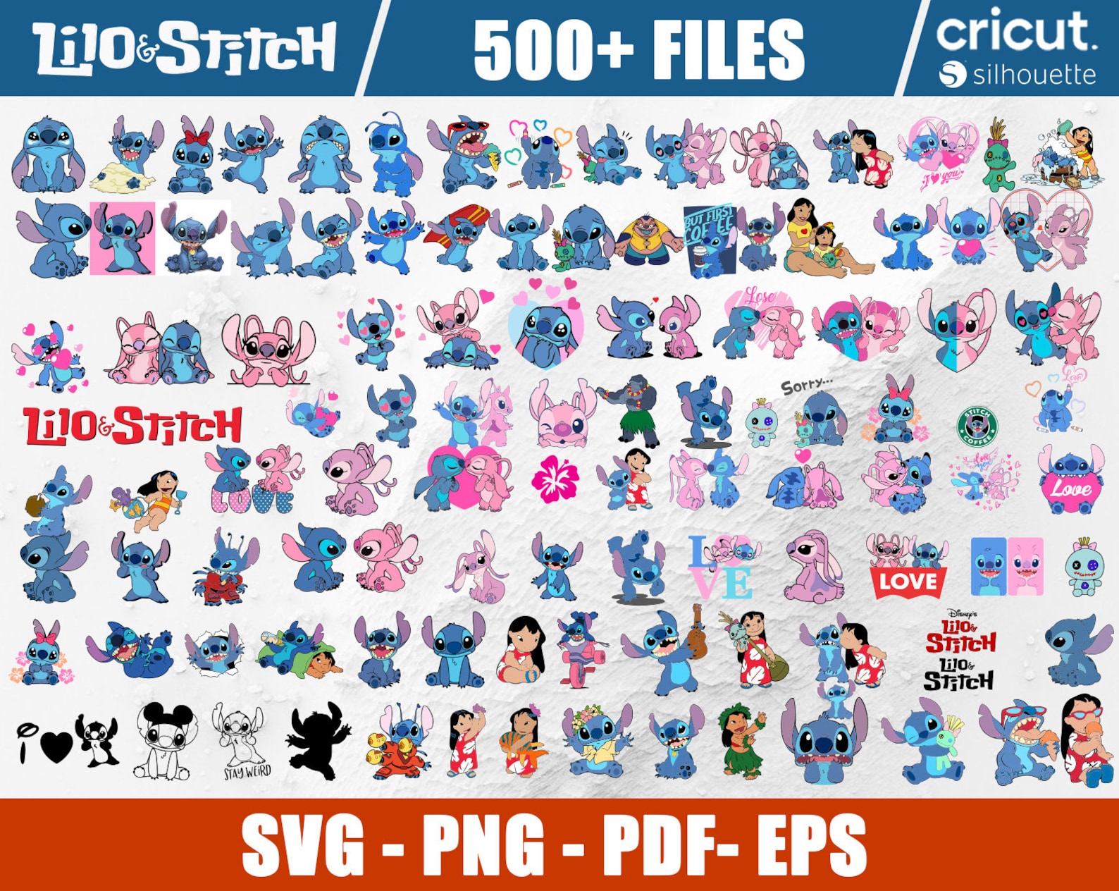 Lilo and Stitch Svg, Birthday Stitch, Lilo Svg Vector Designs, Clipart ...
