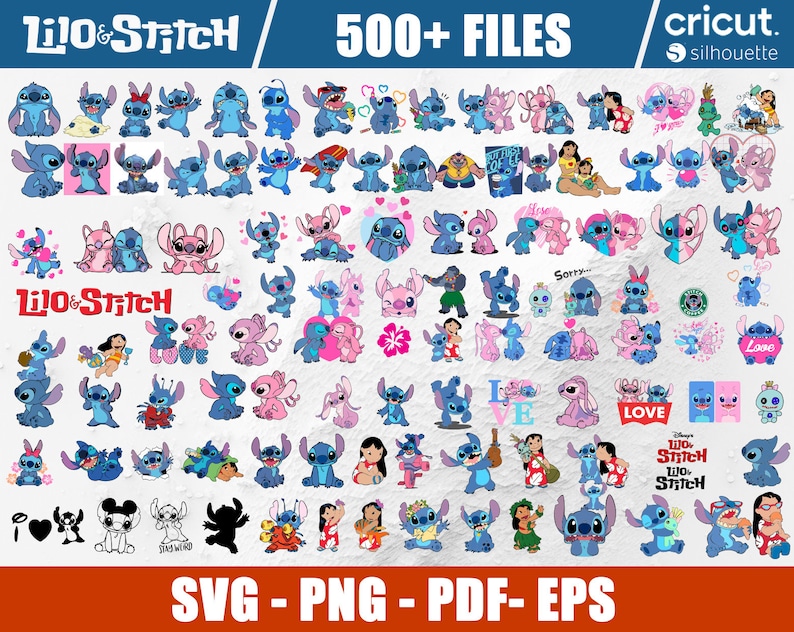 Lilo and Stitch Svg, Birthday Stitch, Lilo Svg Vector Designs, Clipart ...