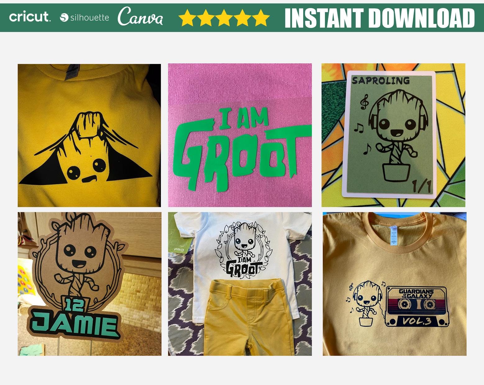 Groot Svg Bundle, Baby Groot Svg for Cricut, Groot Png, I Am Groot Svg ...