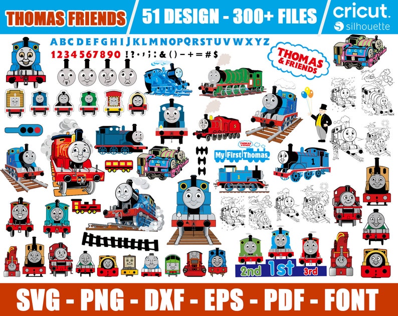 Thomas the Train Svg, Thomas and Friends Svg Train Svg for Cricut ...