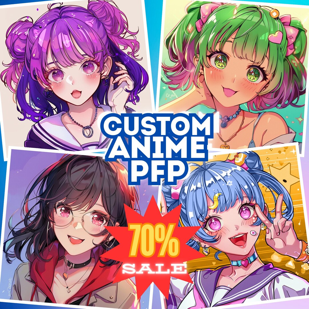 Commission PFP, Custom Drawing Anime Art PFP, Avatar, Anime Couple ...