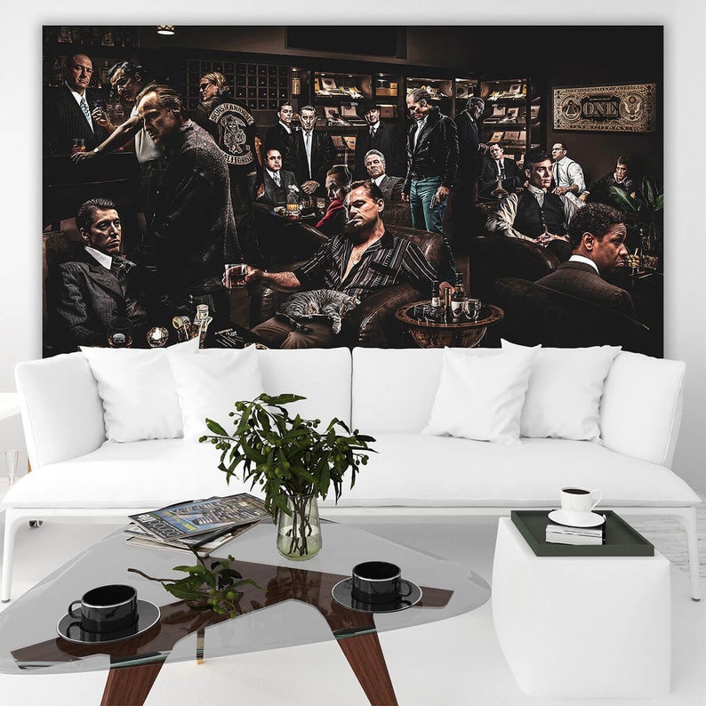 Movie Character the Wolf of Wall Street Godfather Ganster Party Art ...