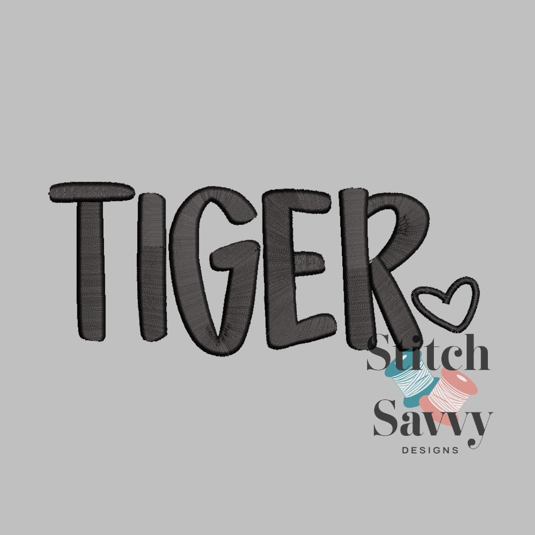 Tiger Embroidery File - Etsy