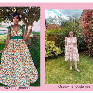 Hannah Dress PDF Sewing Pattern A4, US Letter and A0. Video Tutorial ...