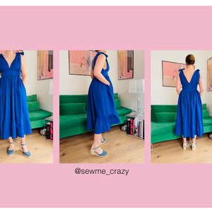 Hannah Dress PDF Sewing Pattern A4, US Letter and A0. Video Tutorial ...
