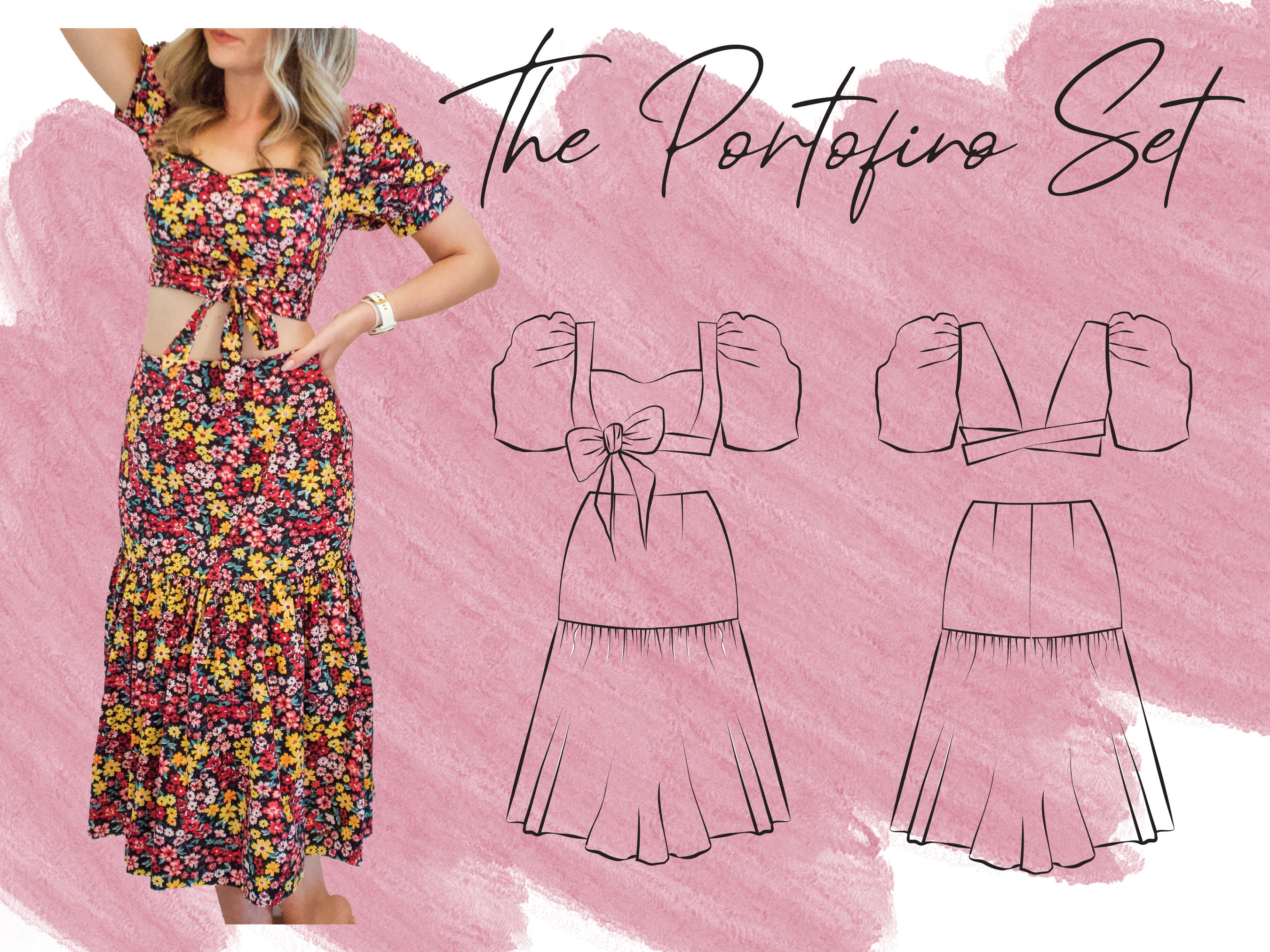 The Portofino Set PDF Pattern and Video Tutorial - Etsy