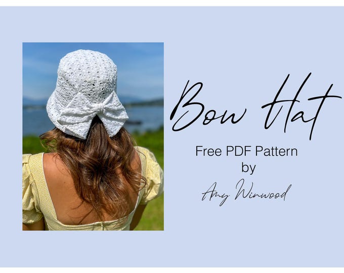 Bow Bucket Hat Free Sewing Pattern – Support-only Price - Etsy UK