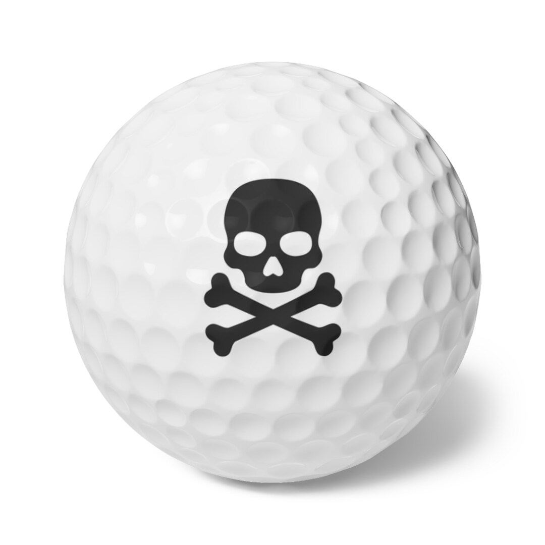 Skull and Crossbones Pirate Halloween Golf Balls, 6pcs - Etsy