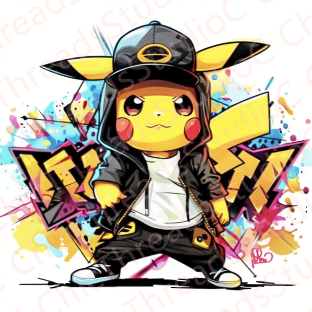 Cool Pikachu Digital Designs, Pokémon PNG Sublimated PNG Files, Instant ...