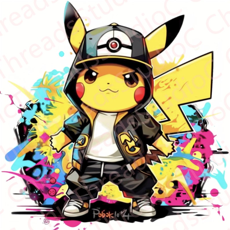Dancing Pikachu PNG Art, Hip Hop Pikachu, Pikachu Pokémon PNG Instant ...