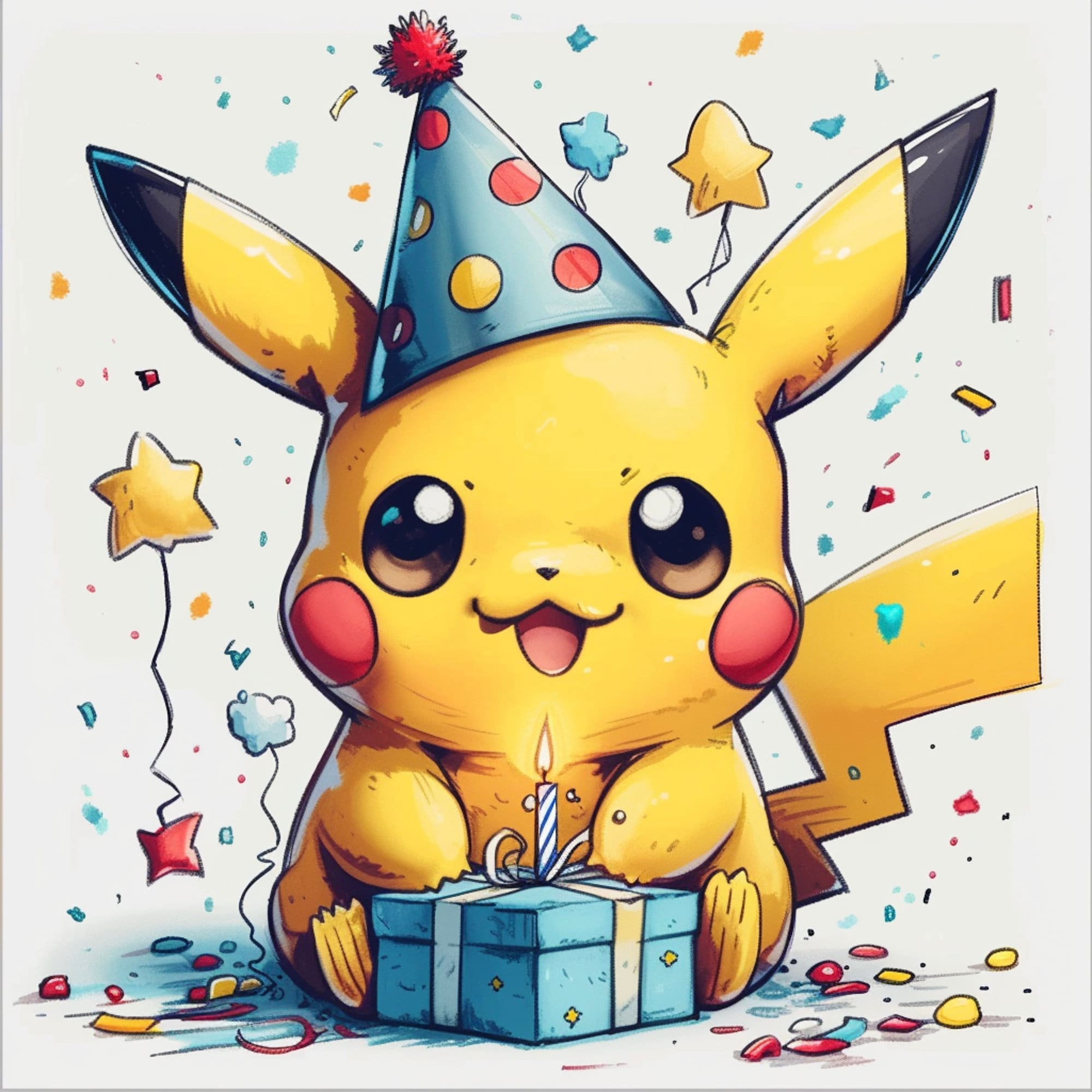 Pikachu Birthday PNG, Pikachu Birthday Party, Pokemon Birthday T ...