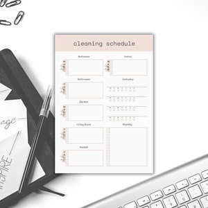 Printable Cleaning Schedule, Cleaning Checklist, Home/ Office Chore ...