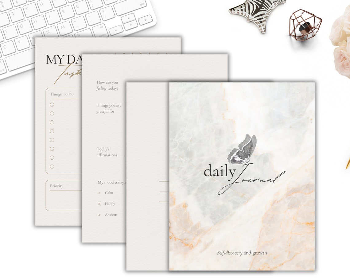 Printable Daily Prompts Journal, Daily Journal, Journaling Prompts ...